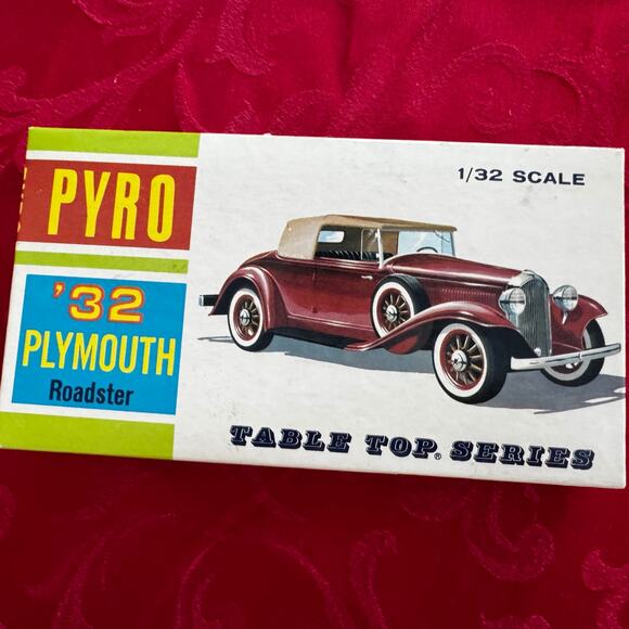PYRO | Office | 967 Pyro 32 Plymouth Roadster Model Kit 132 Scale Table ...